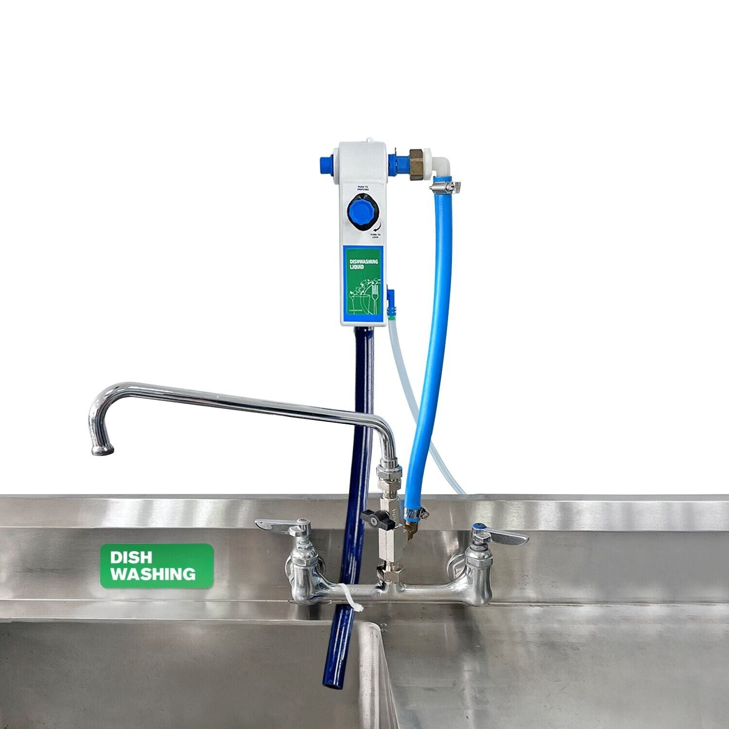 Kitchen Sink Single Proportioner, Dish detergent Sanitizer, Push But/L – POPS Technologies