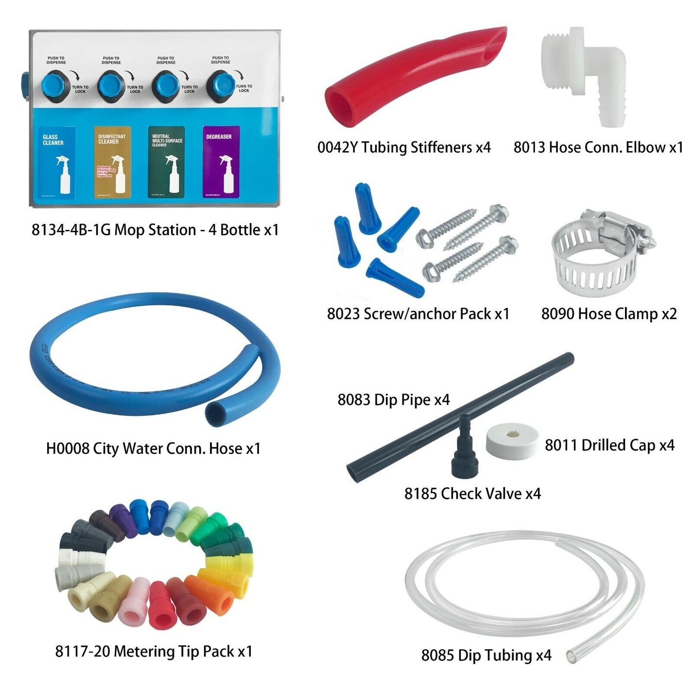 Dispenser 4-products Spray Bottle, Chemical Proportioner, 8134-4B-1G ...