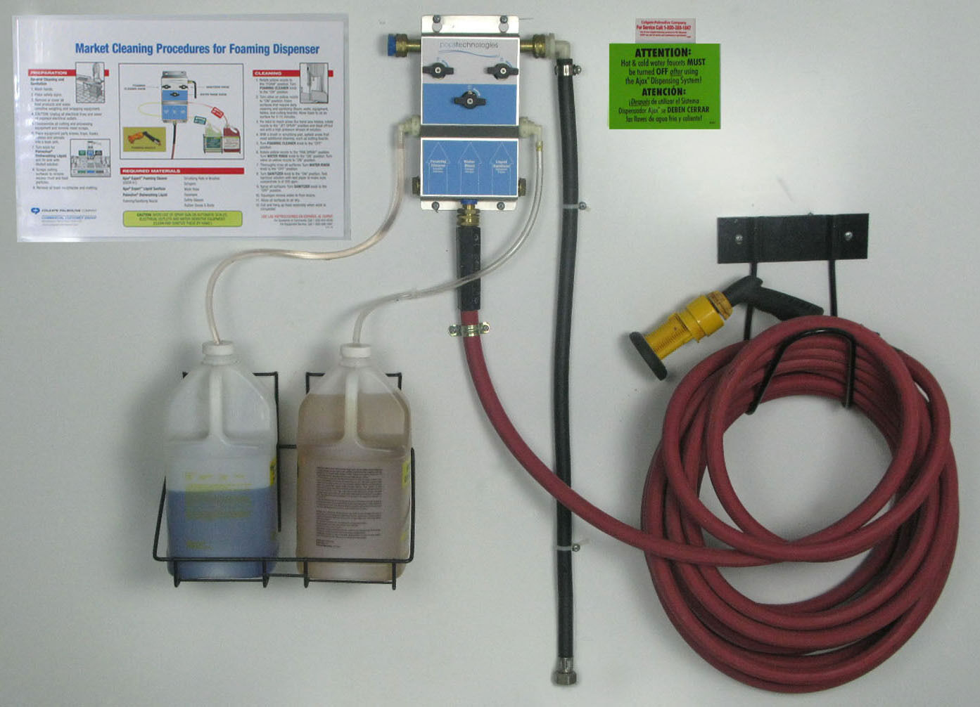 Foaming Dispensing Unit, Meat Room Spray Cleaning Proportioner， Model ...